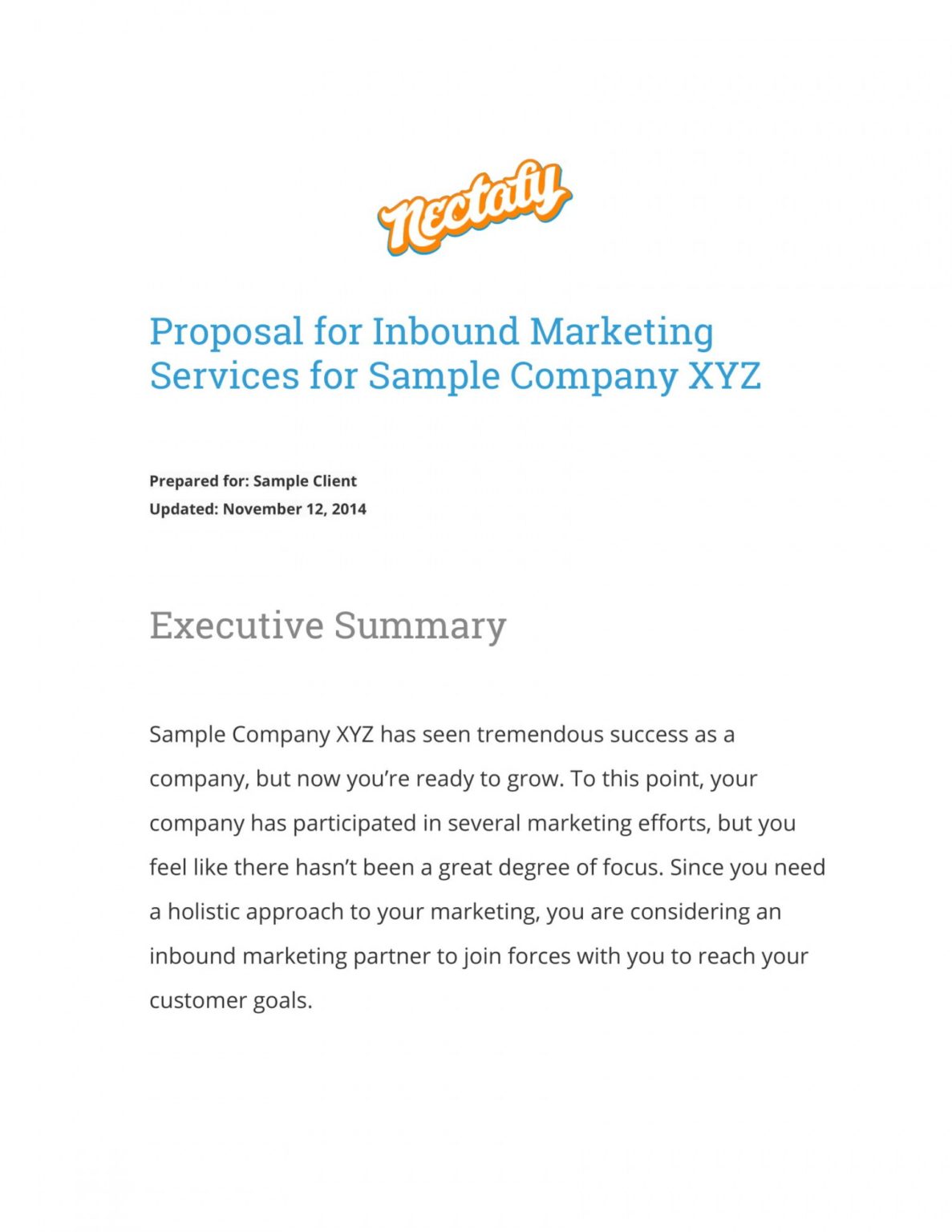 Marketing Campaign Proposal Template