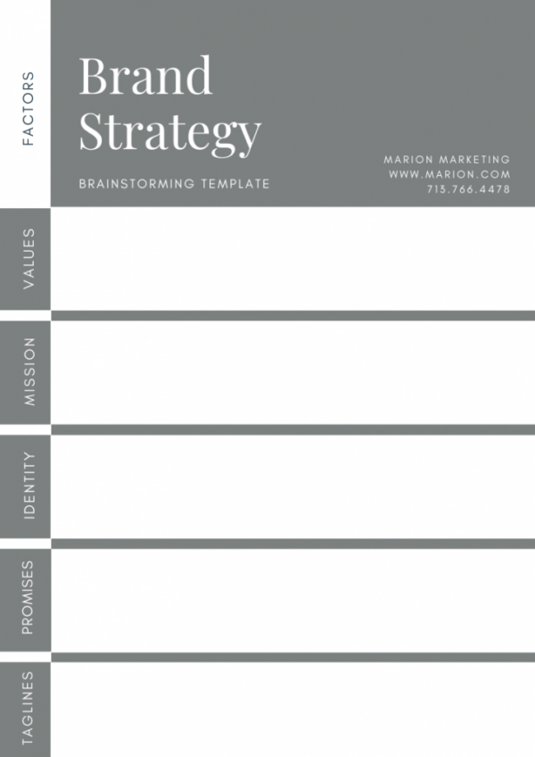 Sample A Guide To Developing A Brand Strategy With Examples Free Brand ...