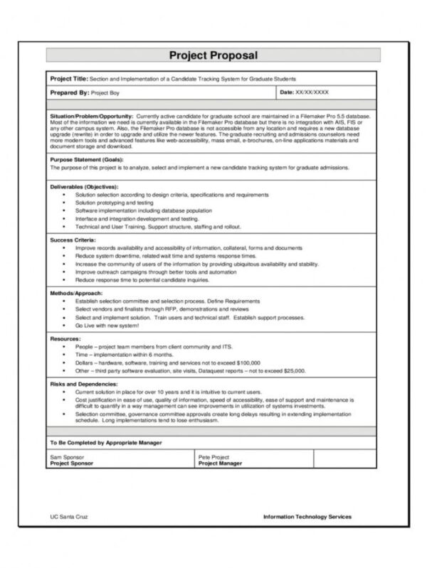 13 Software Project Proposal Examples In Pdf Ms Word Information ...