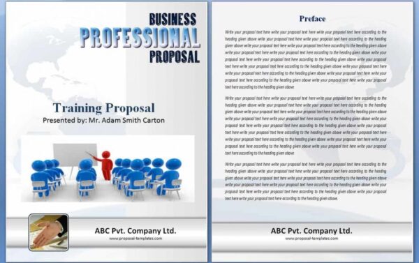 Editable Training Proposal Template Word Excel Formats Business ...
