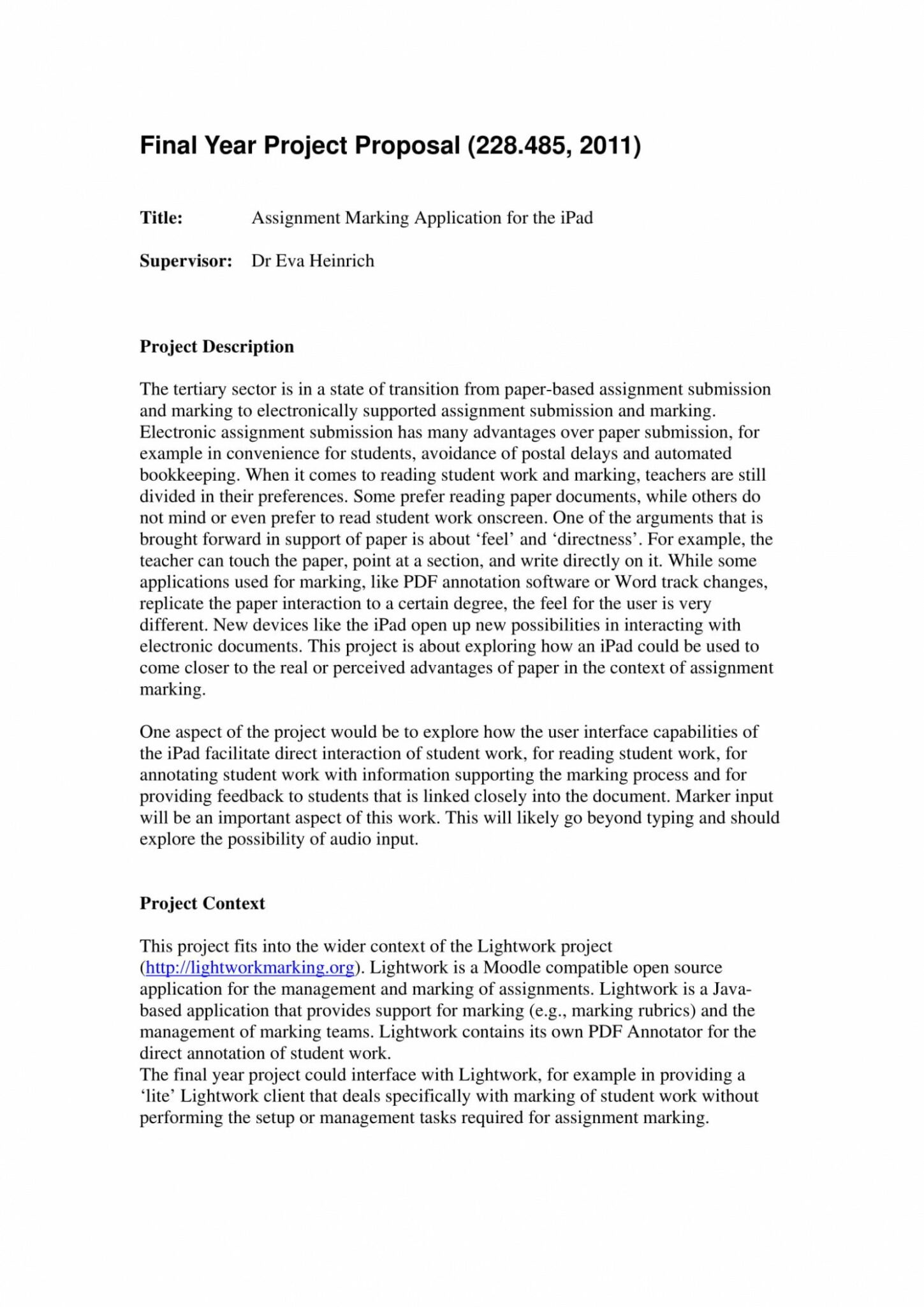Free 9 Final Year Project Proposal Examples Pdf Examples Project ... Free 9 Final Year Project Proposal Examples Pdf Examples Project ...