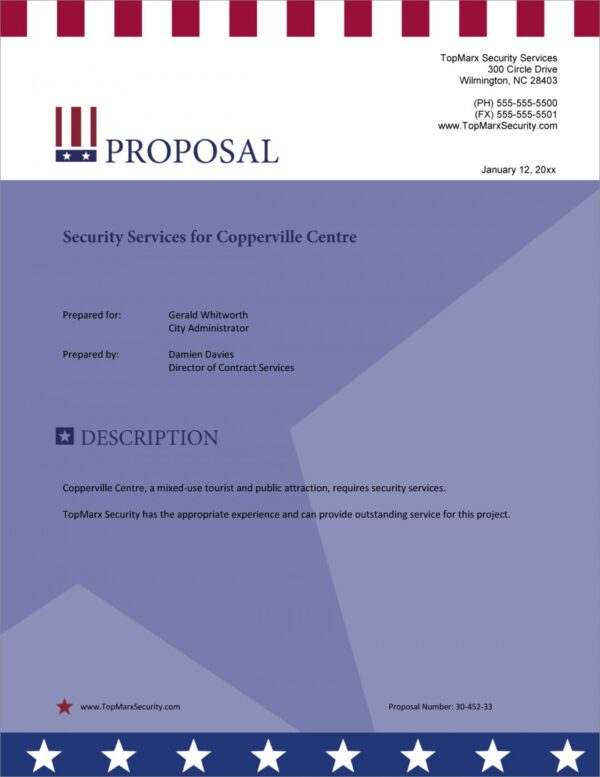 Printable Security Guard Services Sample Proposal 5 Steps Security ...