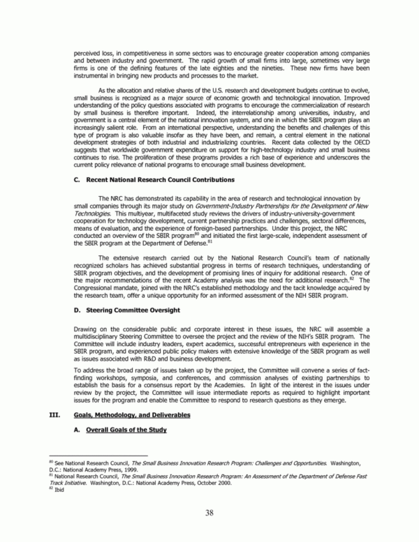 Sample Annex B Sample Proposal An Assessment Of The Small Research ...