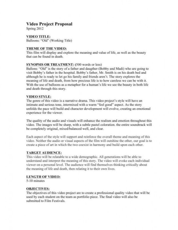 Sample Free 10 Best Video Production Proposal Examples & Templates ...