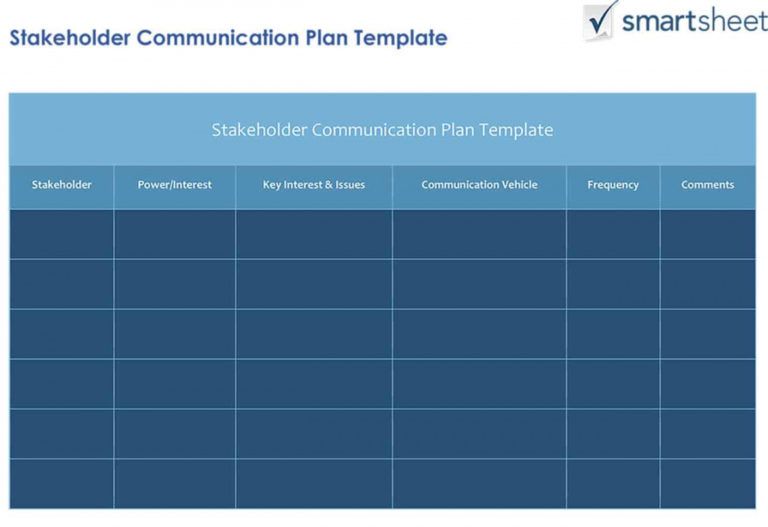 How To Create A Stakeholder Management Plan Smartsheet Project ...