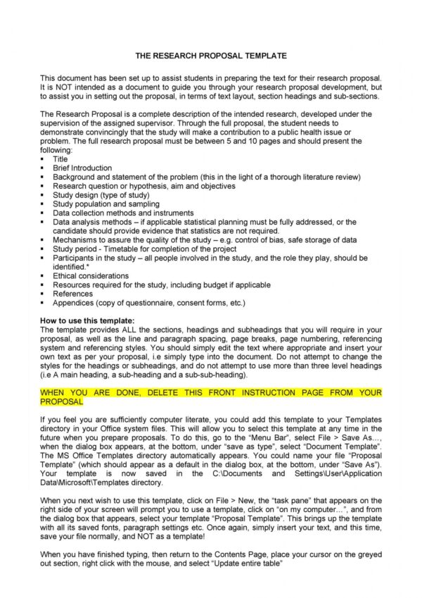 Editable Choose From 40 Research Proposal Templates & Examples 100% ...
