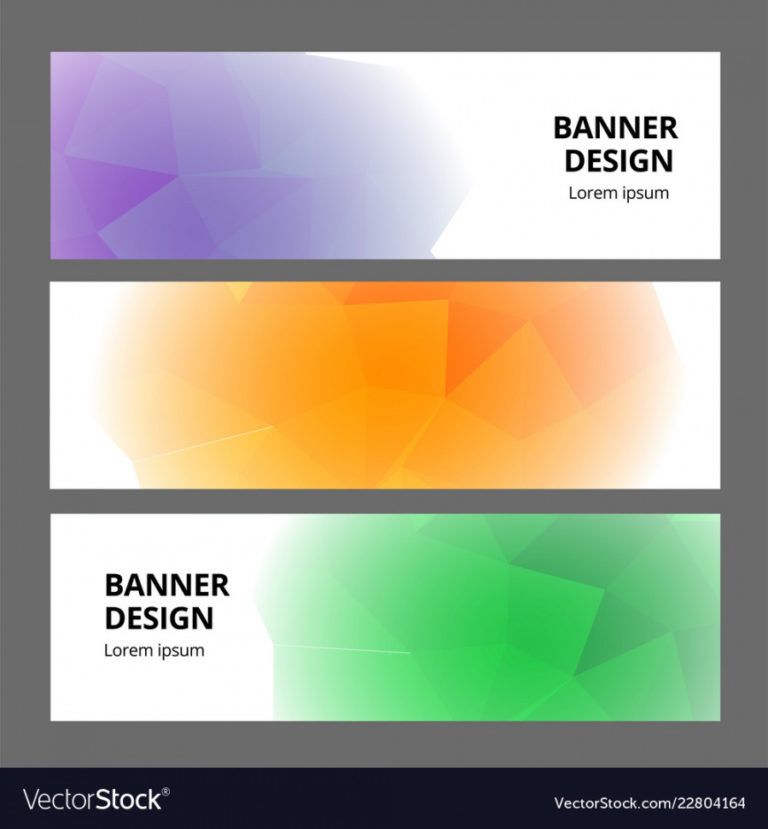 Printable Modern Abstract Banner Background Template Design Vector ...