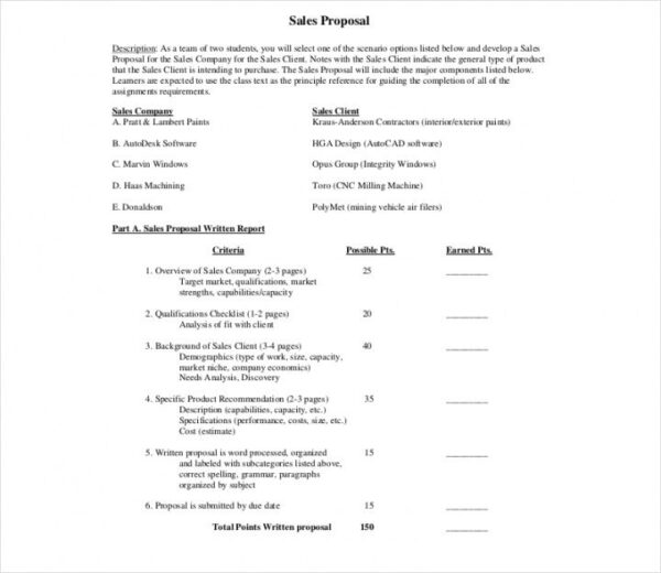 Free 16 Sales Proposal Examples Pdf Psd Ai Doc Pages Telemarketing ...