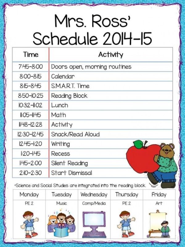 Editable Agenda Clipart Elementary School Agenda Elementary School ...