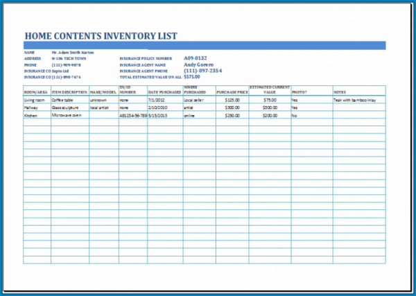 Free √ Free Printable Inventory Checklist Template Checklist Templates ...