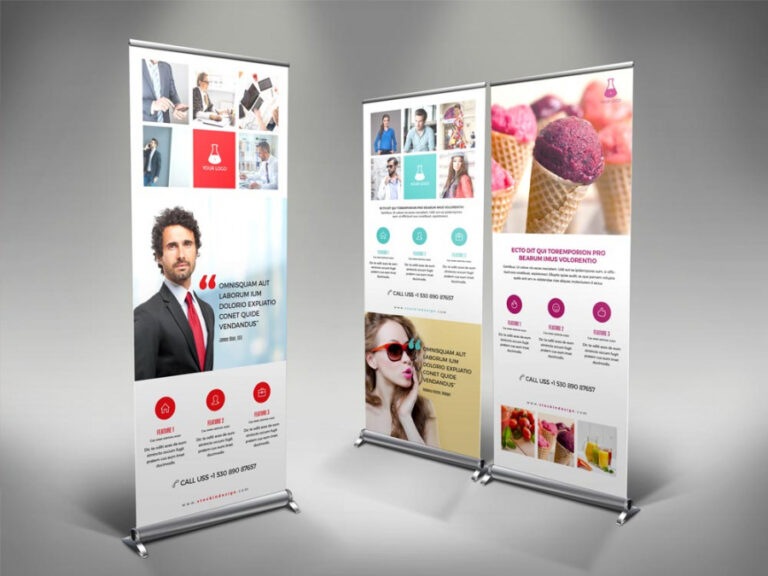 Printable Corporate Rollup Banner Template Adobe Indesign Templates Pop ...