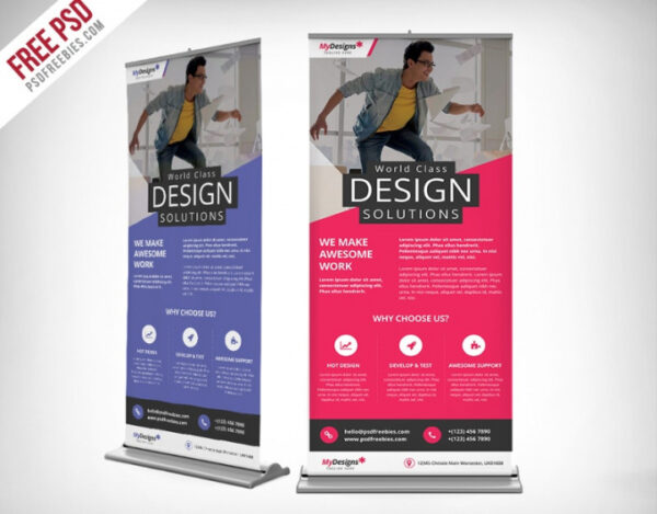 Sample 37 Roll Up Banner Designs For Your Advertising Needs In Psd Ai ...