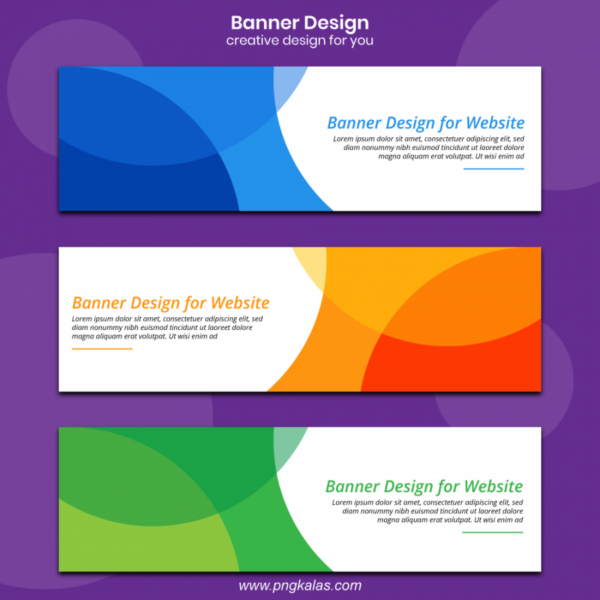 Sample Banner Design For Website Free Vector Banner Template Website ...