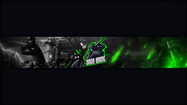 Samuraiskull Gaming Clan Mascot Banner Free Psd Zonic Design Download ...