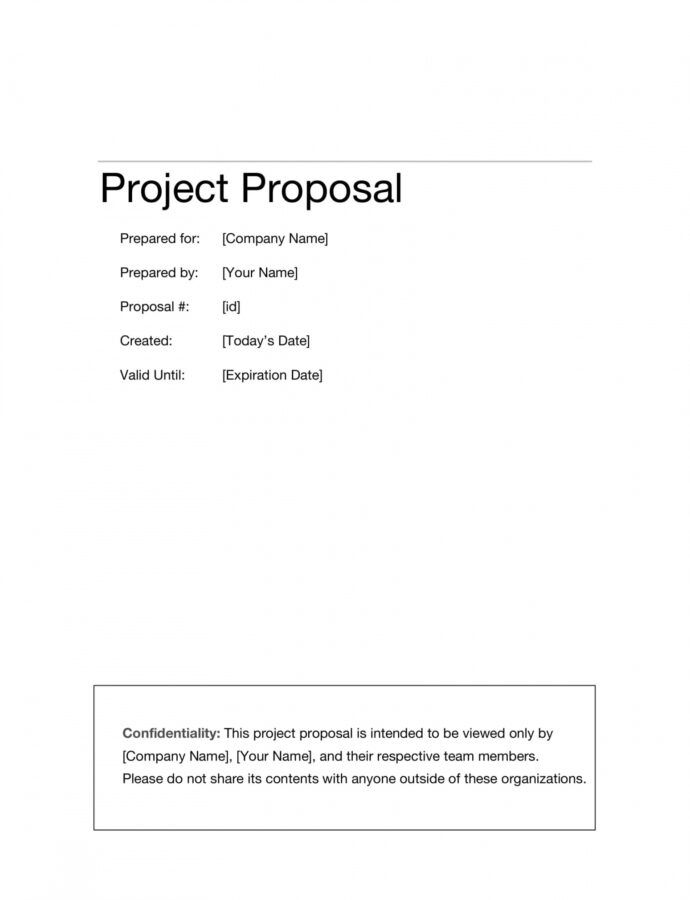 Create A Business Proposal Template