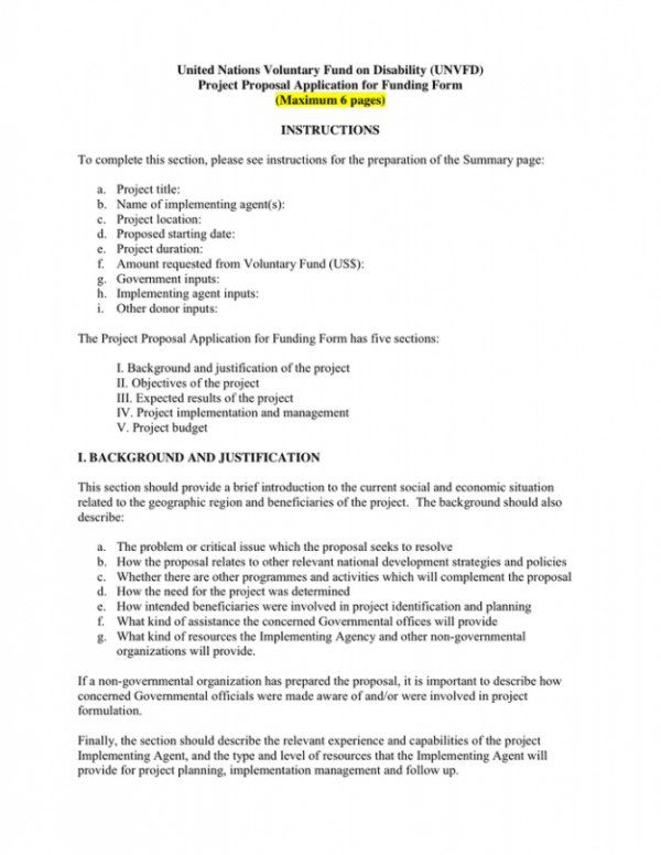 Free Project Proposal Template In Word And Pdf Formats Organizational ...