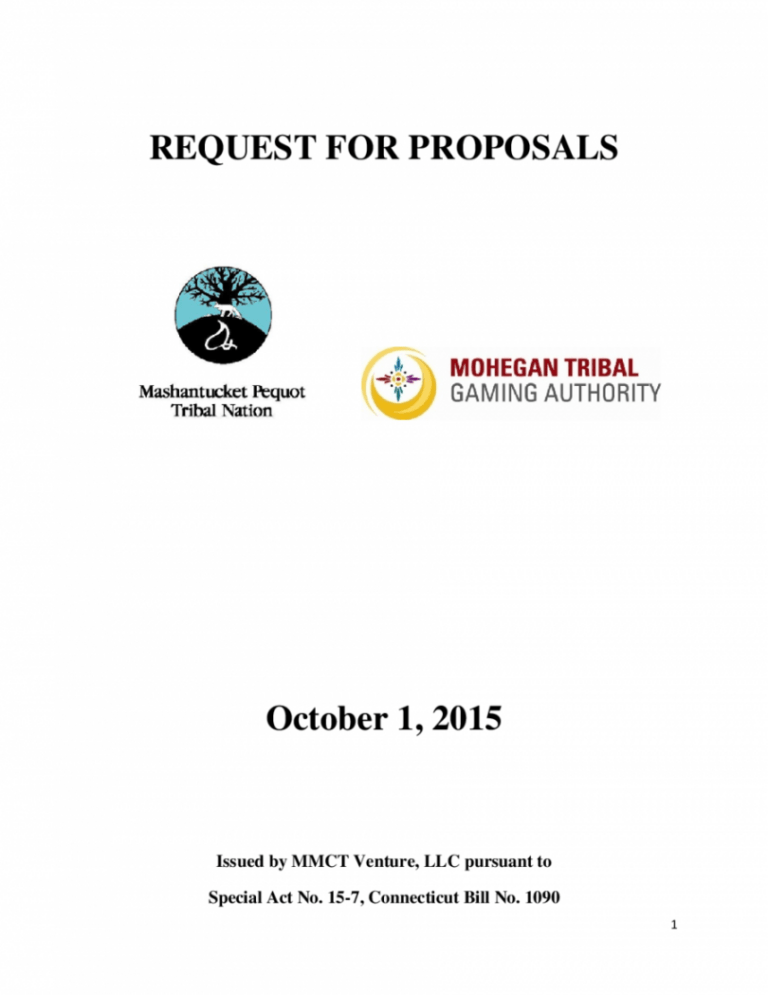 Request For Proposal Response Template