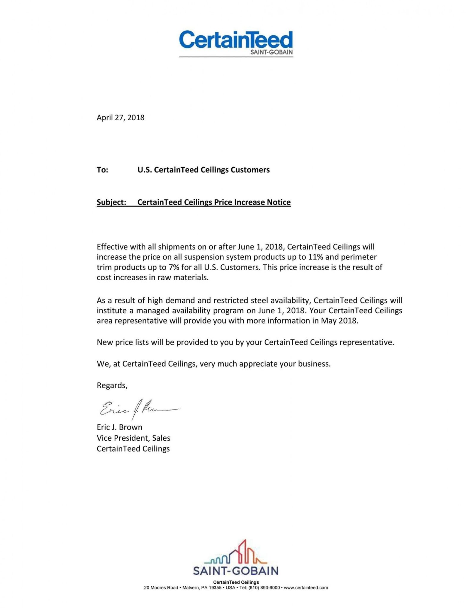 Sample Template For Price Increase Letter Forward Pricing Rate Proposal ...