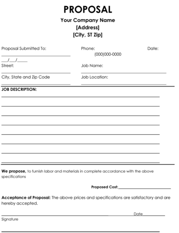 Editable Job Promotion Proposal Template Excel Sample - Ikase