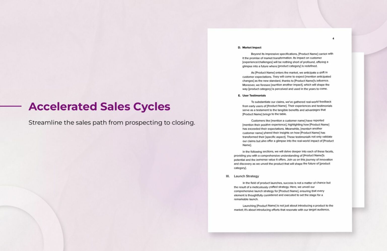 Product Launch Proposal Template
