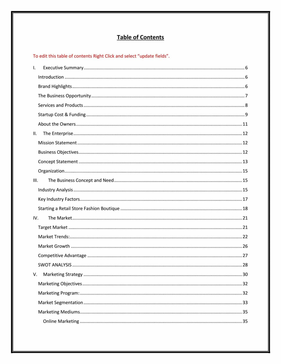 Boutique Shop Business Proposal Template