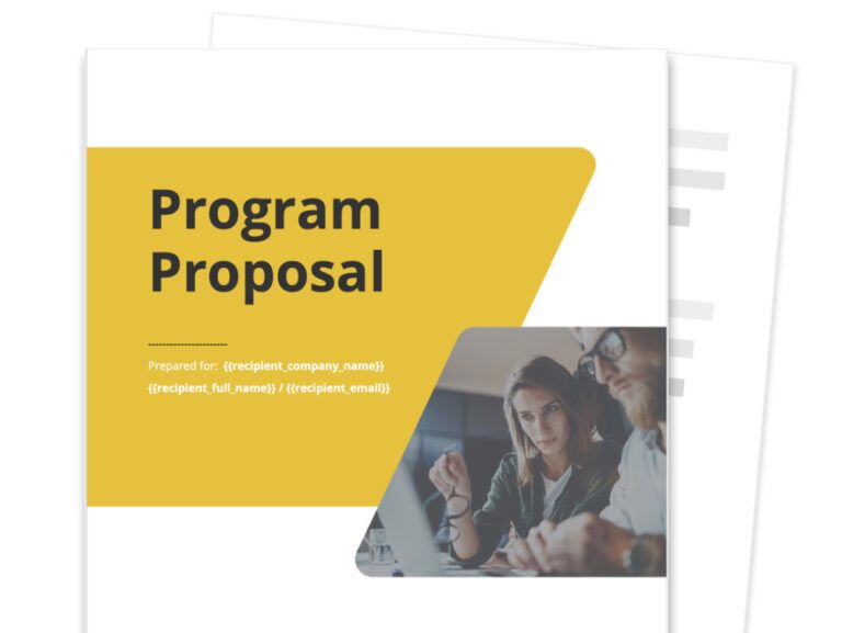 Outreach Program Proposal Template