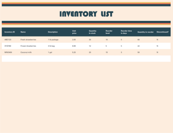 Editable Tool Inventory List Template Mechanic Tool Inventory List ...