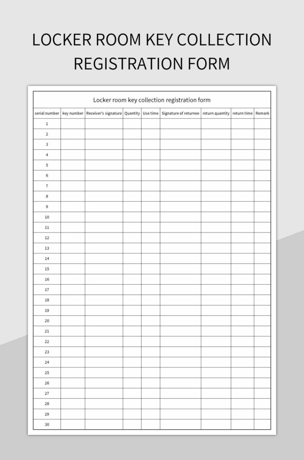 Printable Free Key Inventory Templates For Google Sheets And Microsoft ...