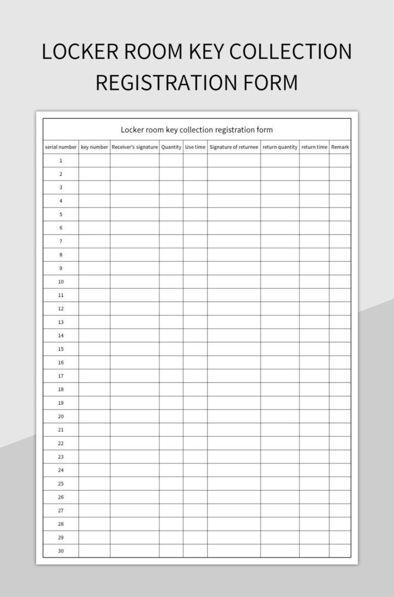 Printable Free Key Inventory Templates For Google Sheets And Microsoft ...