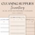 Cleaning Supply Inventory List Template