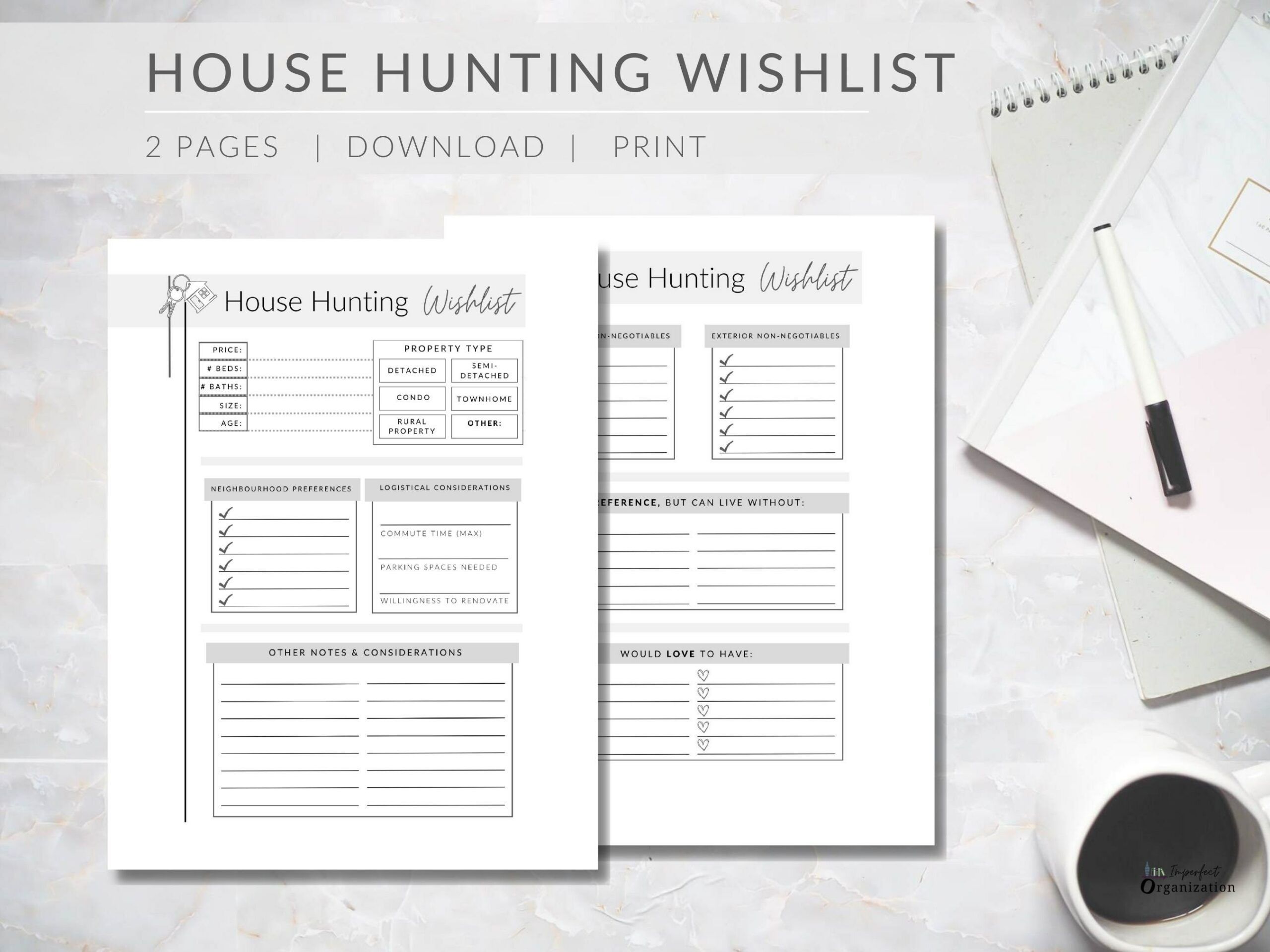 Home Buyers Wish List Template