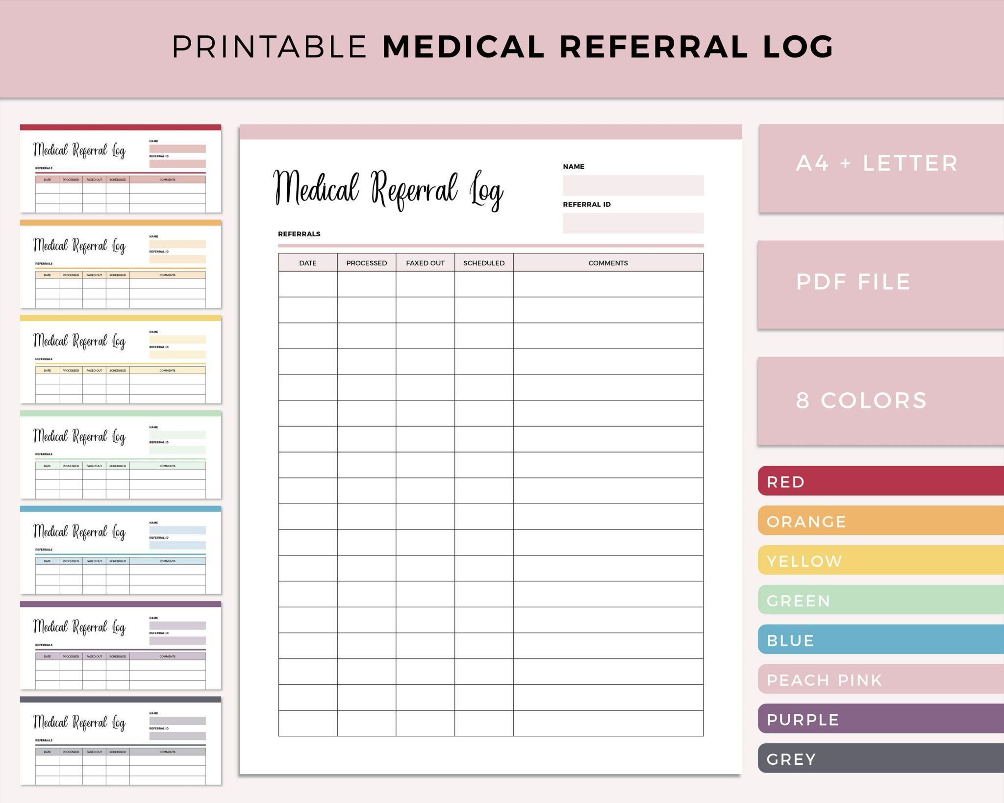 Medical Referral Check List Template