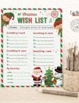 Angel Tree Wish List Template